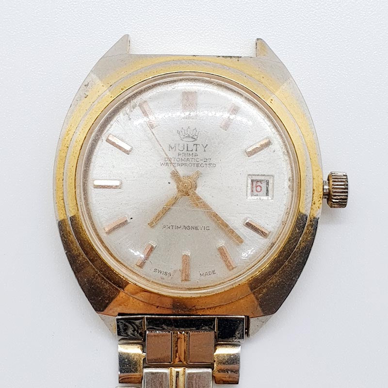 Multy Prima Datomatic 27 Swiss Watch for Parts & Repair - NOT WORKING ...