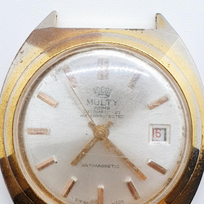 Multy Prima Datomatic 27 Swiss Watch for Parts & Repair - NOT WORKING ...