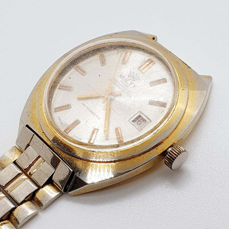 Multy Prima Datomatic 27 Swiss Watch for Parts & Repair - NOT WORKING ...