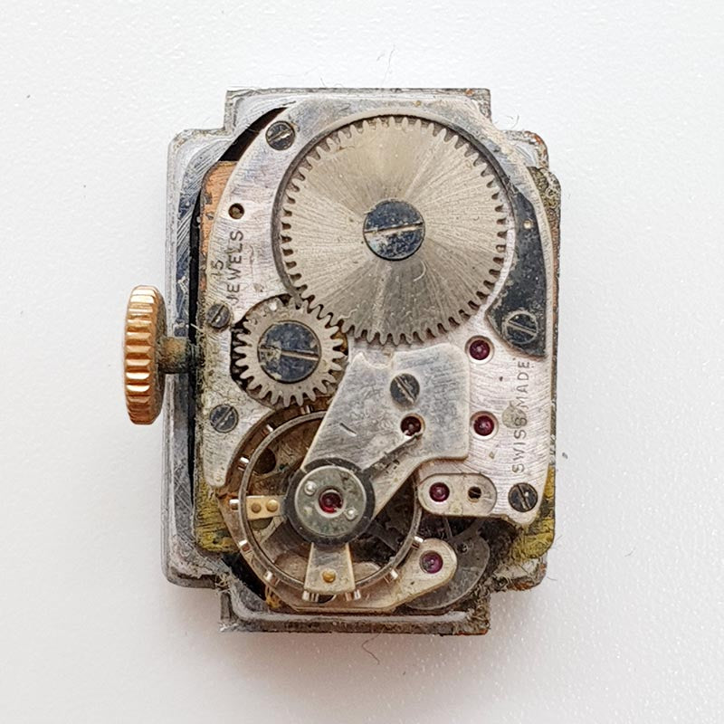Art Deco Renova 15 Jewels Swiss Made Watch for Parts & Repair – Vintage ...