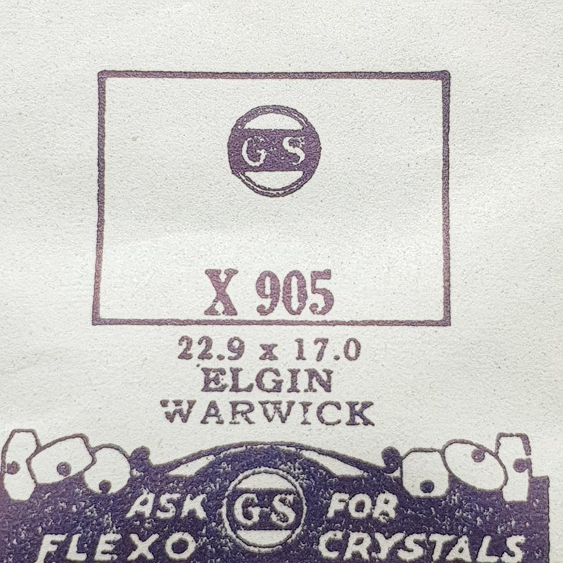Elgin Warwick X905 Watch Crystal for Parts & Repair – Vintage Radar
