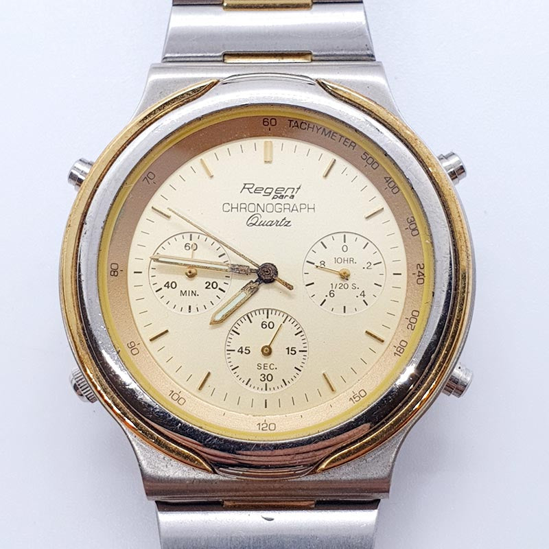 Regent Chronograph Tachymeter Quartz Watch for Parts & Repair – Vintage ...