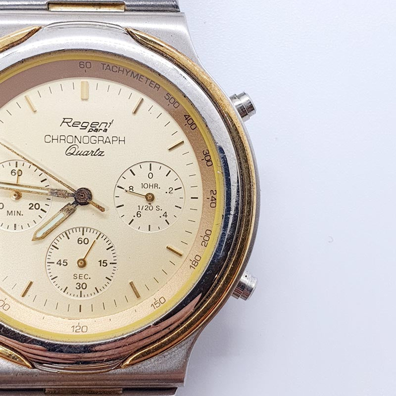Regent Chronograph Tachymeter Quartz Watch for Parts & Repair – Vintage ...