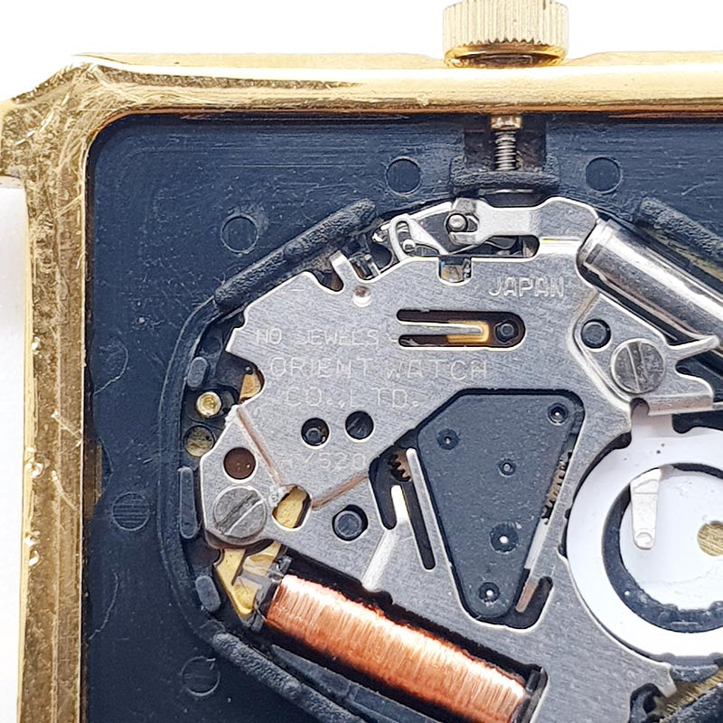Orient Quartz Japan Gold-Tone Watch for Parts & Repair - NOT WORKING ...