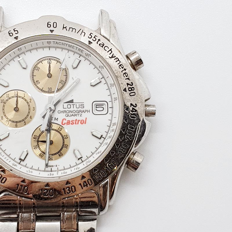 Lotus Chronograph Quartz Castrol Watch for Parts & Repair – Vintage Radar