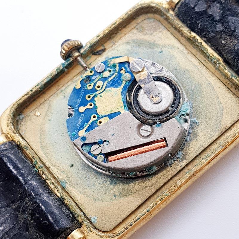 Rectangular Raymond Weil Geneve Quartz Watch for Parts & Repair ...