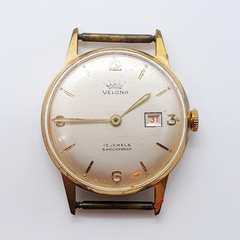Velona 15 Jewels Shockproof Mechanical Watch for Parts & Repair ...