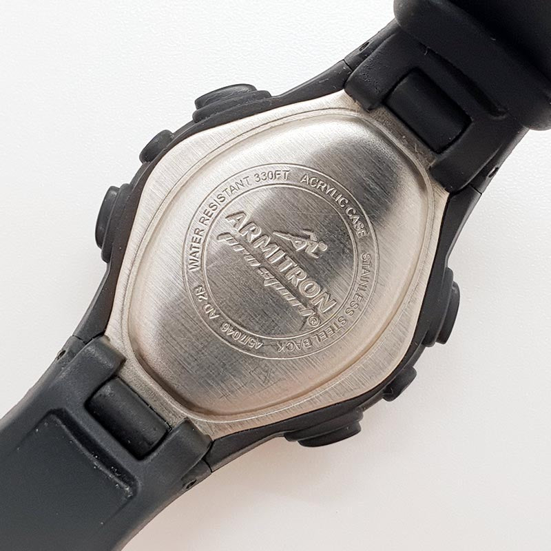 Vintage Armitron Pro Sport Watch for Women | Black Alarm Chrono Watch ...