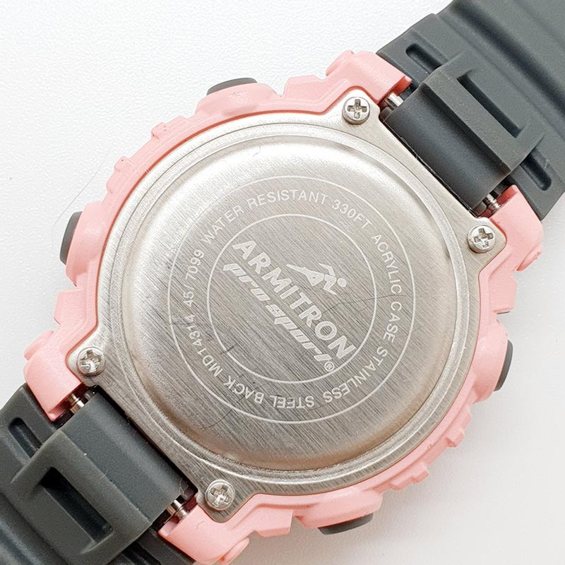 Vintage Gray and Pink Sports Watch by Armitron | Ladies Digital Watch ...