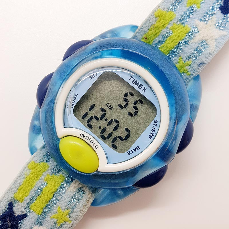 Blue Timex Digital Sports Watch | Timex Indiglo Multiple Functions ...