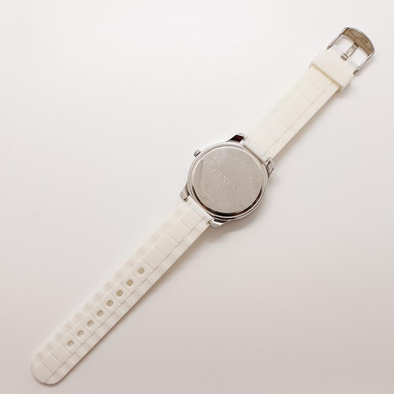 Geneva Quartz Watch | Elegant Silver-tone Watch for Women – Vintage Radar