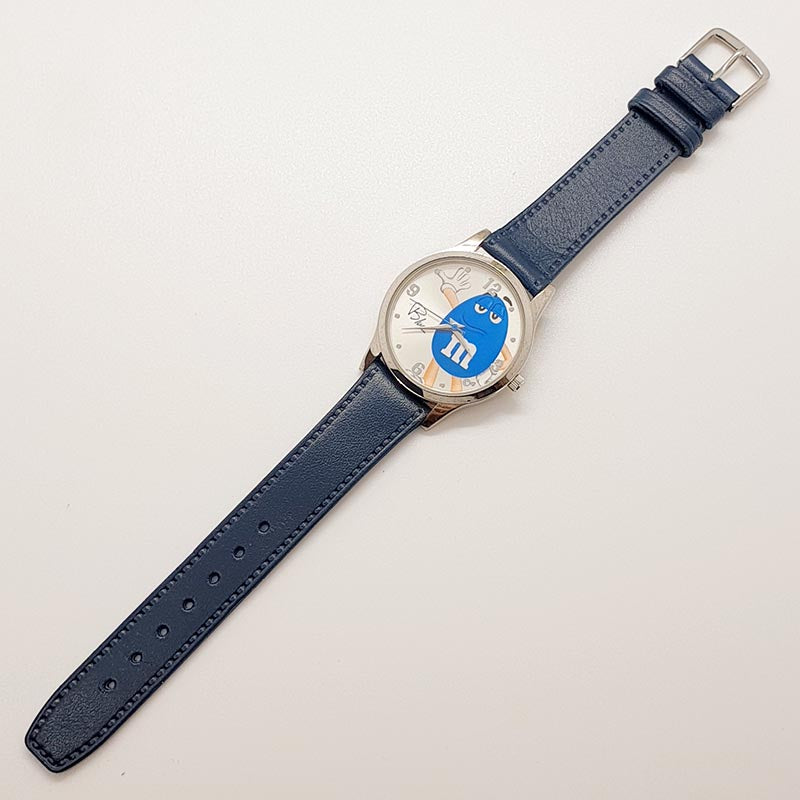 Blue M&Ms Candy Watch | Silver-tone Quartz Watch for Men or Women ...