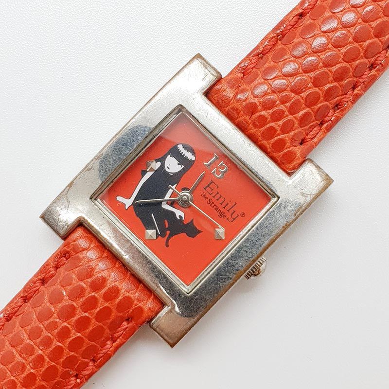 Emily the Strange Square Watch | Red Watch for Women – Vintage Radar