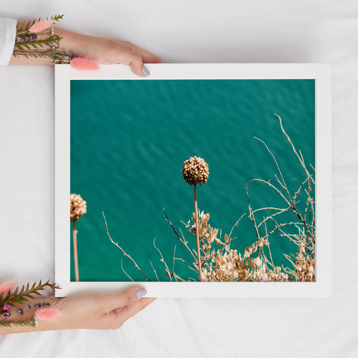 Wildflower Turquoise Print | Flower Digital Print | Printable Wall Art ...