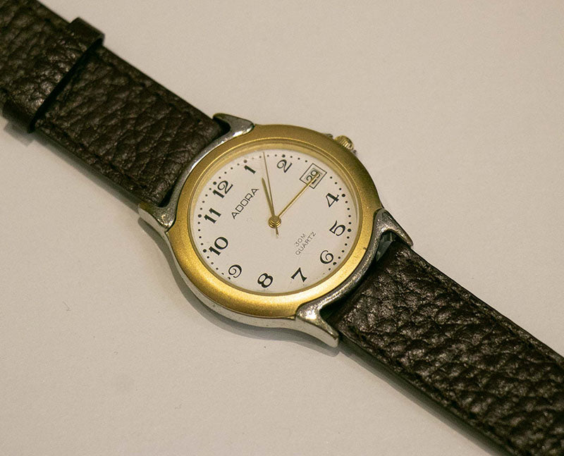 Vintage Two-Tone Adora Quartz Watch | 90s Classic Vintage Watch ...