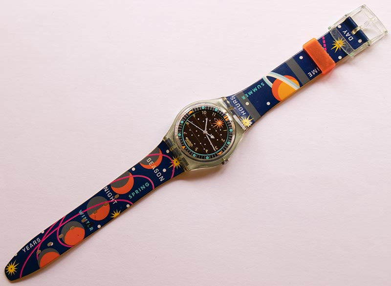 1995 PLANETARIUM SRG100 Solar Swatch Watch | 90s Rare Swatch Watch ...