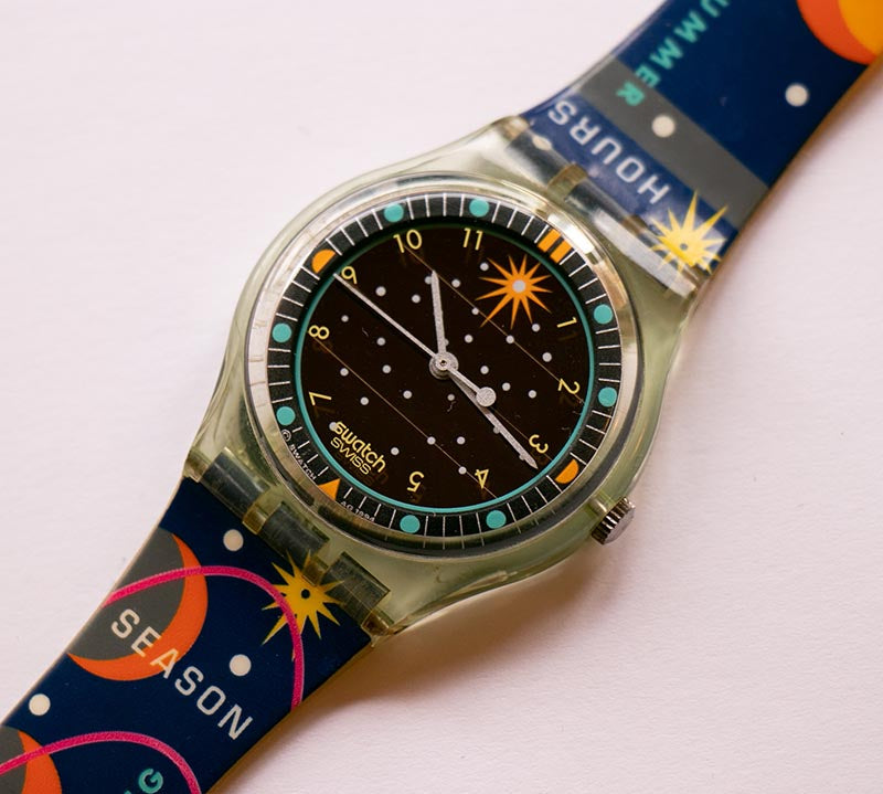 1995 PLANETARIUM SRG100 Solar Swatch Watch | 90s Rare Swatch Watch ...