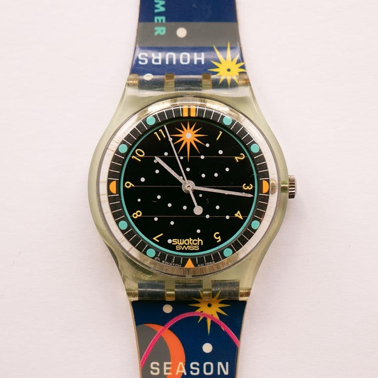 1995 PLANETARIUM SRG100 Solar Swatch Watch | 90s Rare Swatch Watch ...