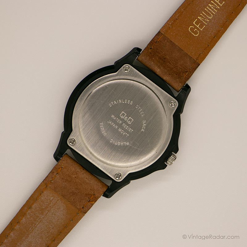 Vintage Q&Q Sports Watch | Japan Quartz Black Wristwatch – Vintage Radar