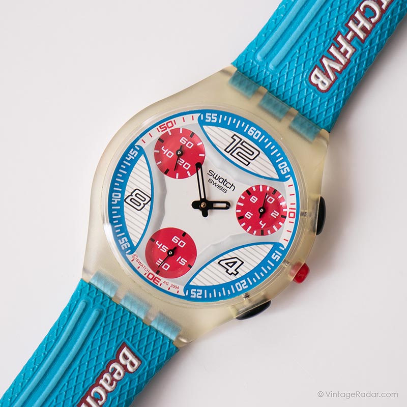 2005 Swatch SUYK114 PERFECT PLAY Watch | White Swatch Skin Chrono ...