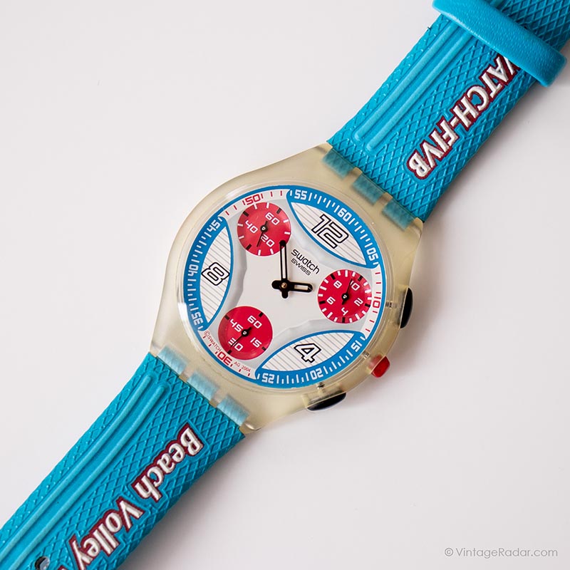 2005 Swatch SUYK114 PERFECT PLAY Watch | White Swatch Skin Chrono ...