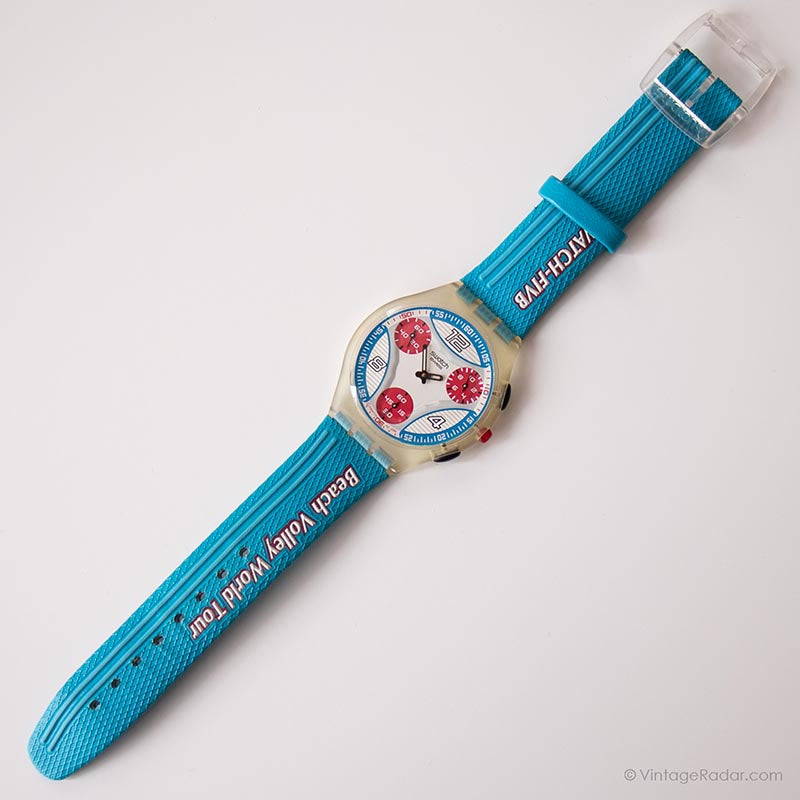 2005 Swatch SUYK114 PERFECT PLAY Watch | White Swatch Skin Chrono ...
