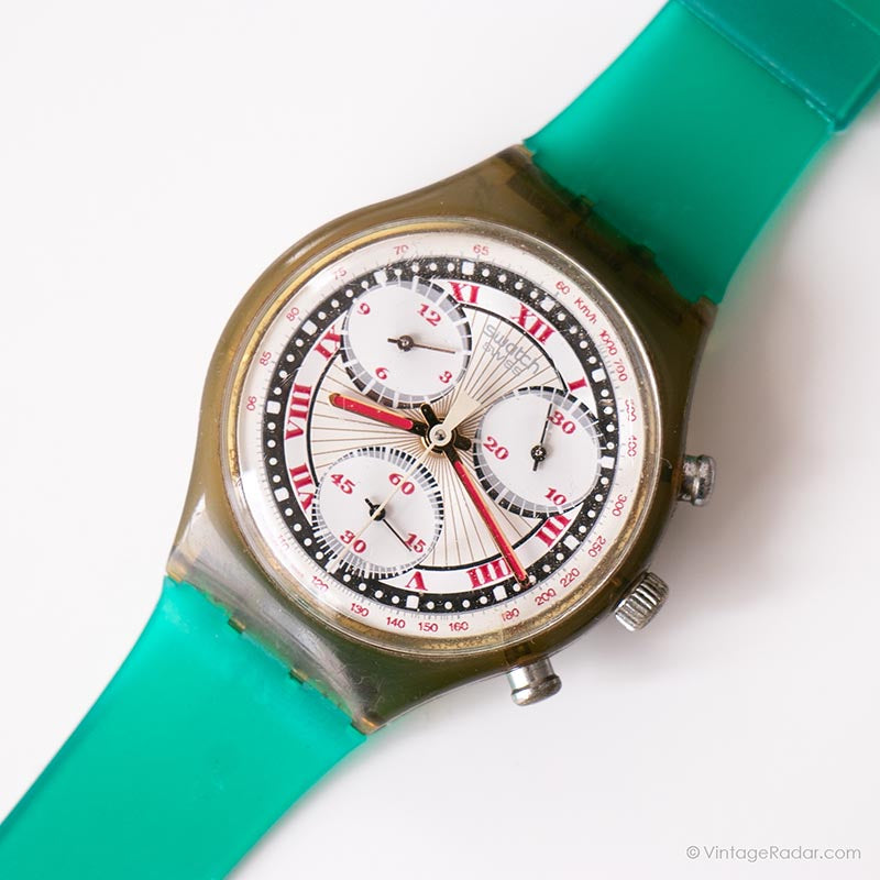 1994 Swatch SCM106 PLEASURE DOME Watch | Vintage Chronograph Swatch ...