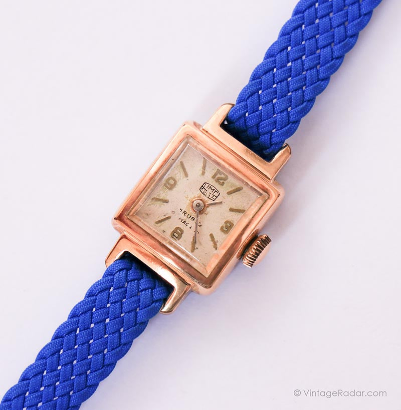 UMF Ruhla German Mechanical Watch for Women Gold Plated Case – Vintage ...