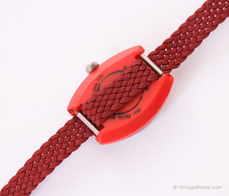 Vintage Seiko School Time Watch | Tiny Ladies Wristwatch with Red Case ...