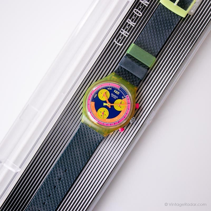 RARE 1991 Swatch SCJ101 GRAND PRIX Watch | Original Box and Papers ...
