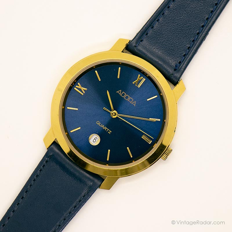 Vintage Large Adora Wristwatch for Her | Gold-tone Date Watch – Vintage ...