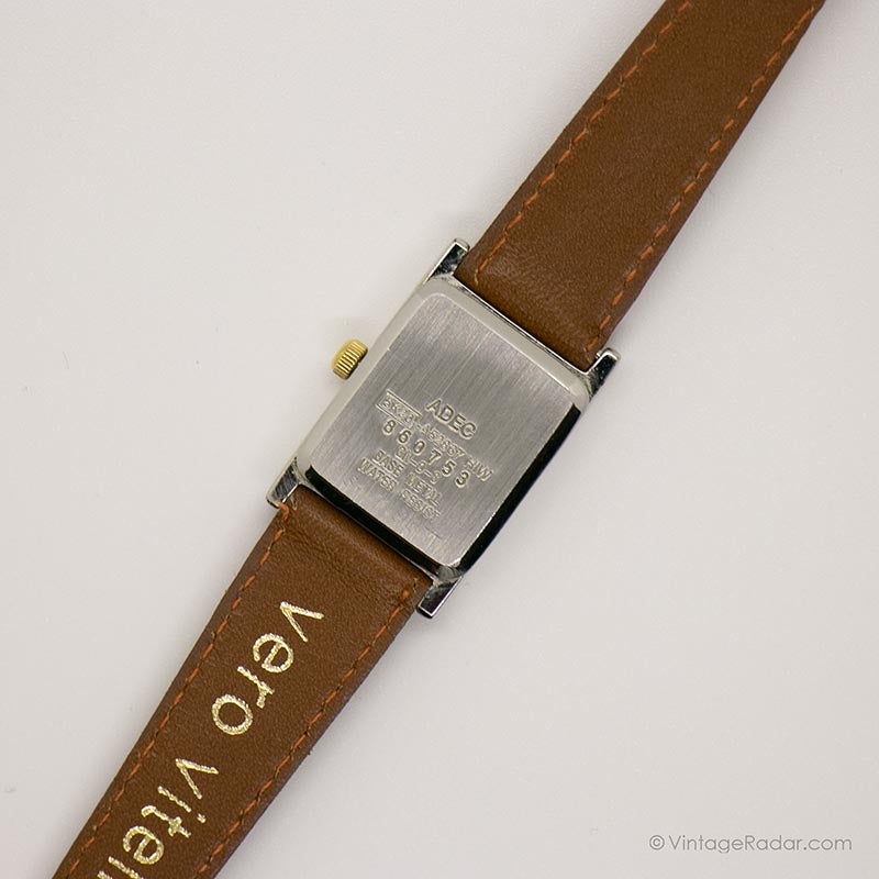 Vintage Rectangular Adec Watch | Office Watch for Ladies – Vintage Radar