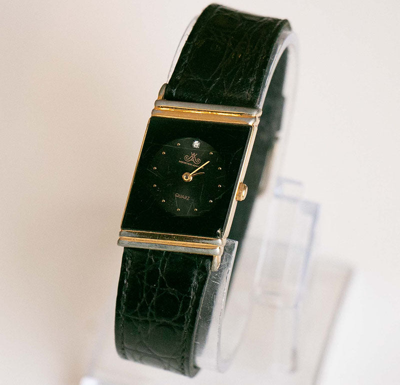 Vintage Meister-Anker Women's Watch | Black Dial Quartz Ladies Watch ...