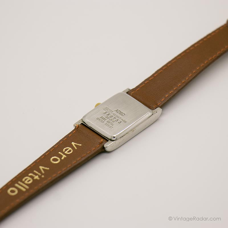 Vintage Rectangular Adec Watch | Office Watch for Ladies – Vintage Radar
