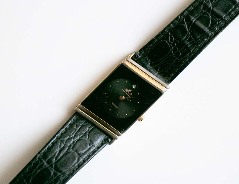 Vintage Meister-Anker Women's Watch | Black Dial Quartz Ladies Watch ...