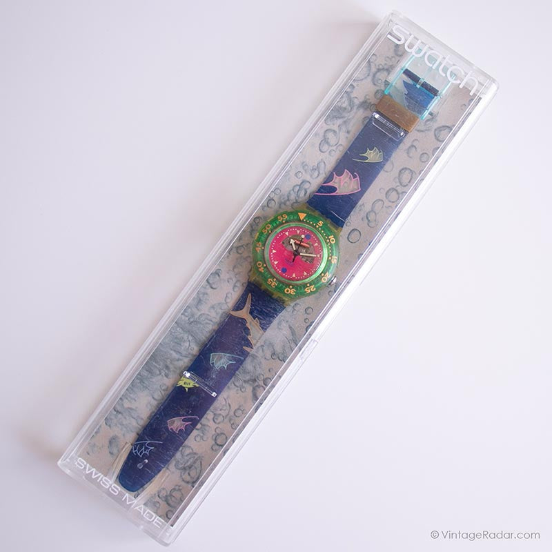 1991 Swatch SDN101 HAPPY FISH Watch | Original Box and Papers Swatch ...
