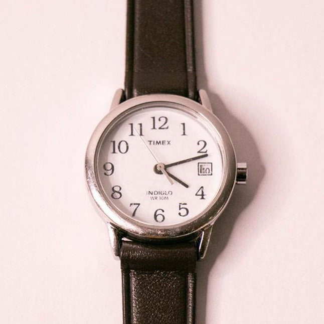 Silver-Tone Timex Indiglo Date Watch for Women CR 1216 Cell – Vintage Radar