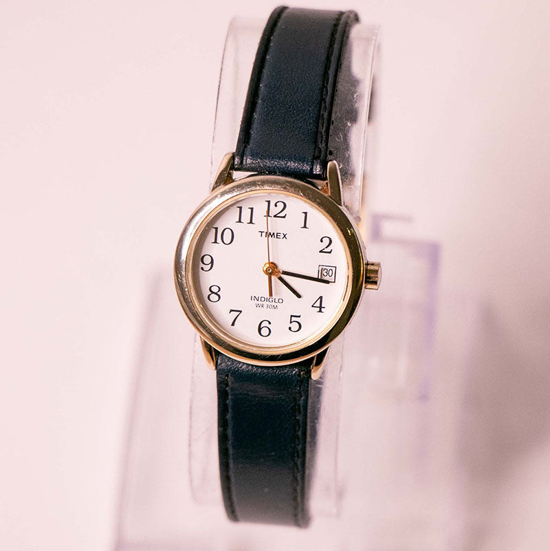 Timex Indiglo Date Window Watch for Women Blue Watch Strap – Vintage Radar