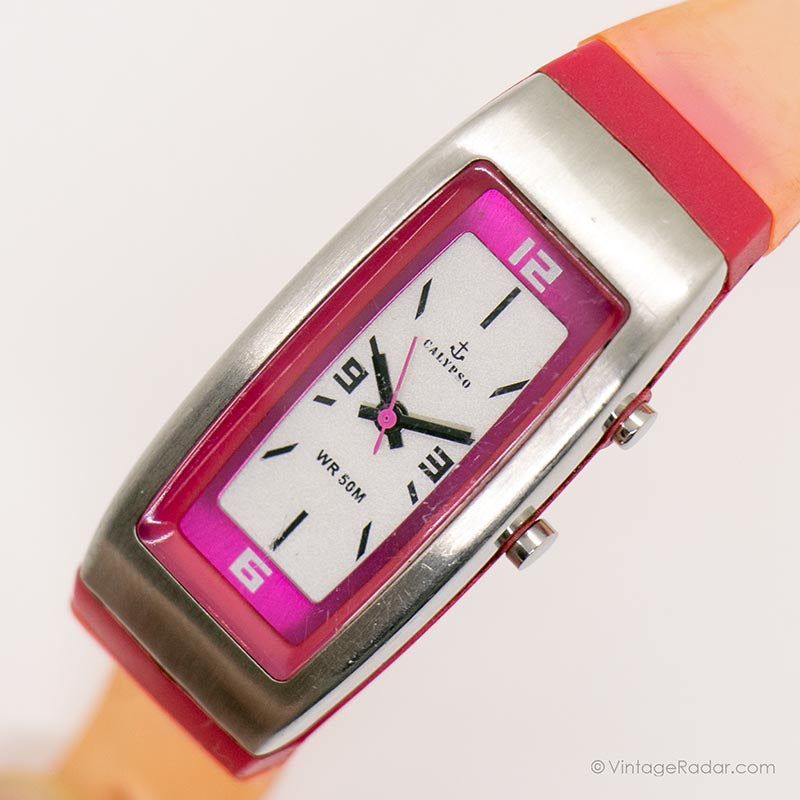 Pink Sports Watch for Her | Vintage Calypso Wristwatch – Vintage Radar