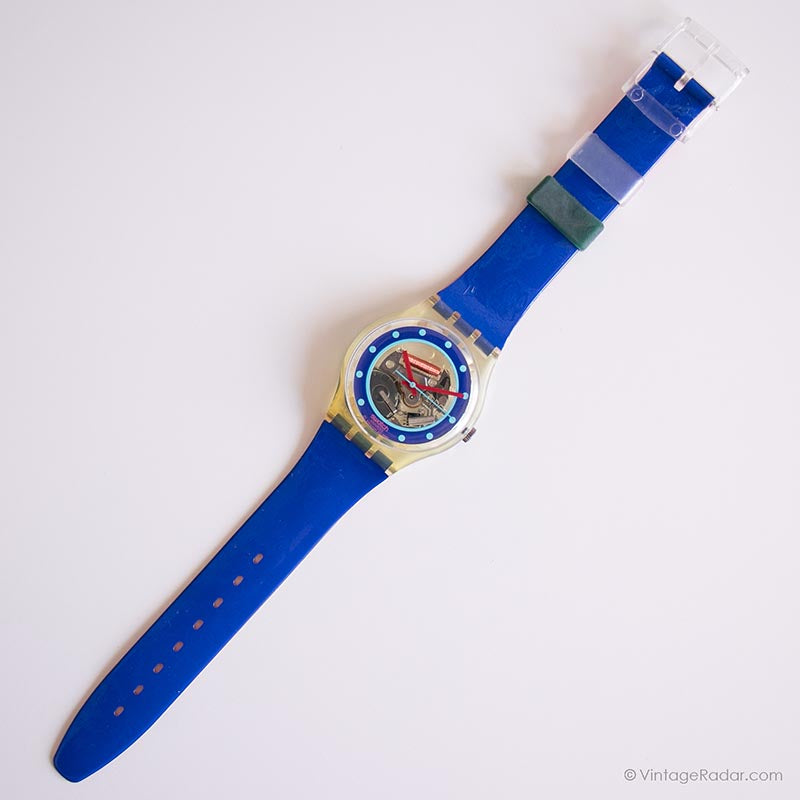 1993 Swatch GK155 TIN TOY Watch | Box and Papers Skeleton Dial Swatch ...