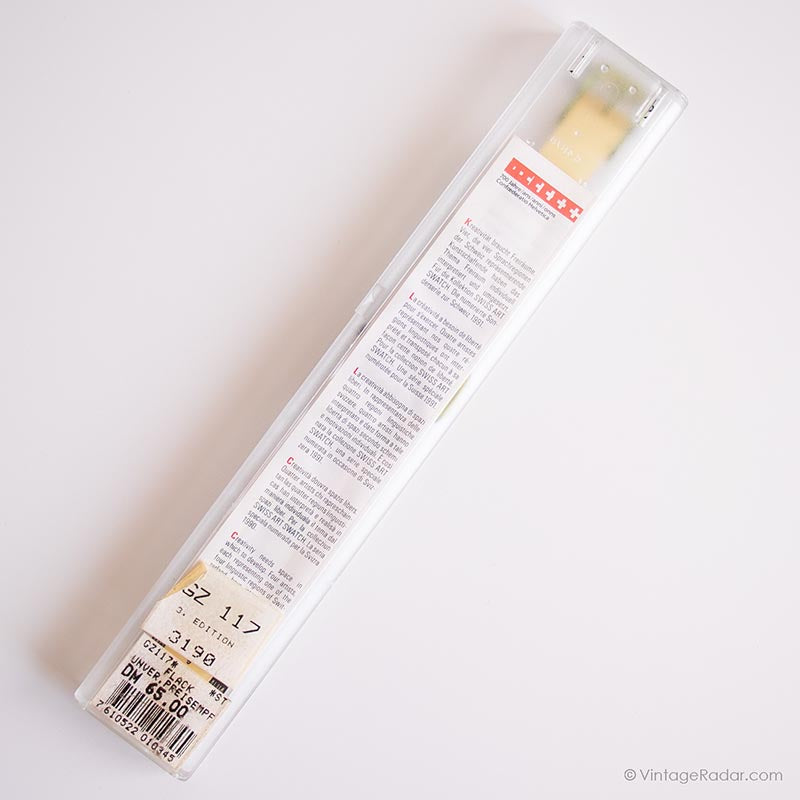 1991 Swatch GZ117 FLAECK Watch | Cow Print Swatch with Box and Papers ...