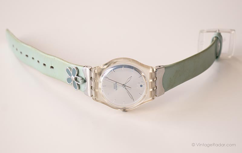 2005 Swatch GE160 WOMAN IN BLUE Watch | Vintage Floral Swatch Watch ...