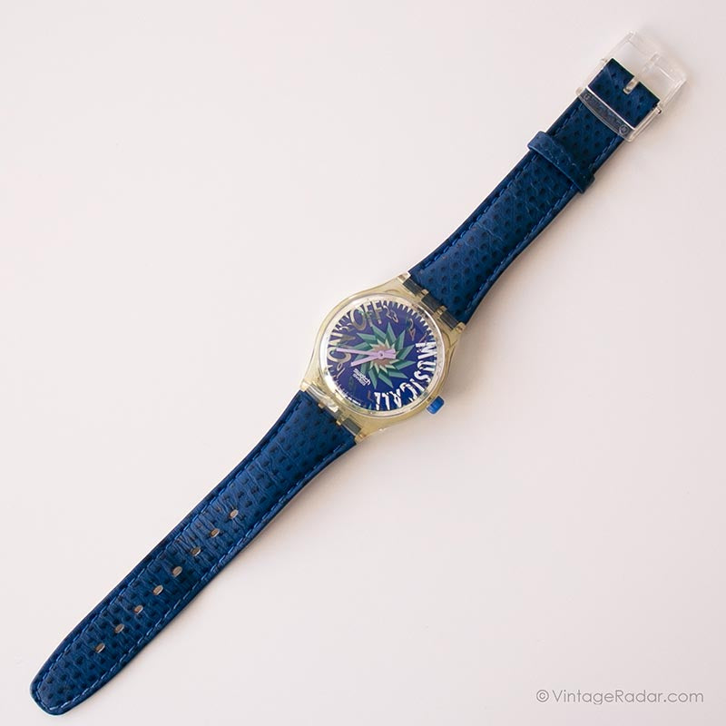 1993 Swatch SLK100 TONE IN BLUE Watch | Vintage Blue Swatch Musicall ...