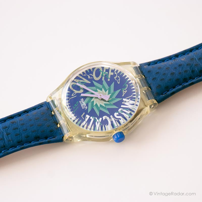 1993 Swatch SLK100 TONE IN BLUE Watch | Vintage Blue Swatch Musicall ...