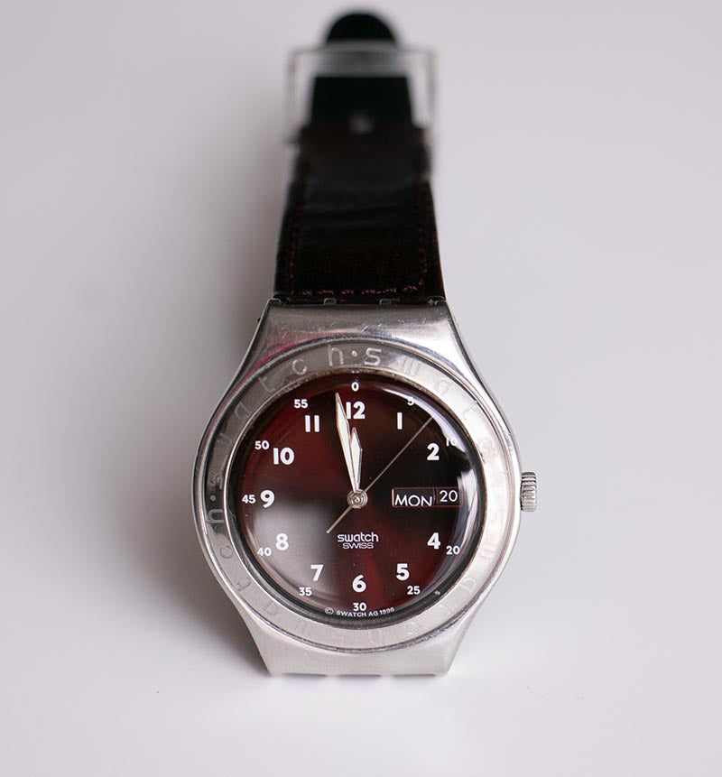 1996 Classic Elegant Swatch Watch SOMMELIER YGS707 | 90s Swatch Watch – Vintage Radar