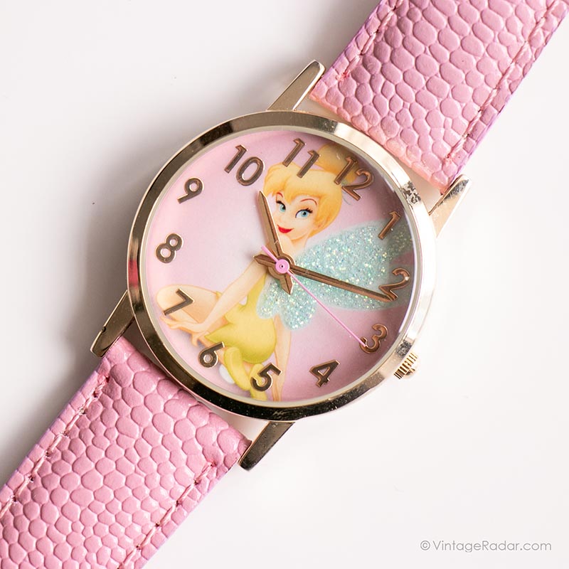 Vintage Pink Tinker Bell Watch | Japan Quartz Disney Watch – Vintage Radar