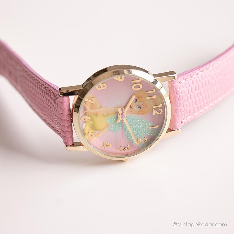 Vintage Pink Tinker Bell Watch | Japan Quartz Disney Watch – Vintage Radar