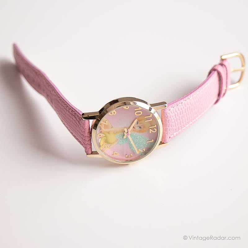 Vintage Pink Tinker Bell Watch | Japan Quartz Disney Watch – Vintage Radar