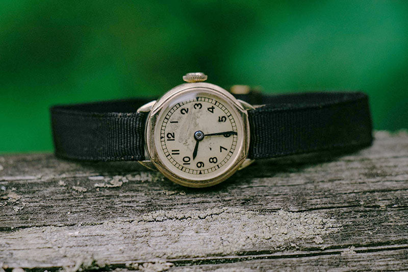 Gold-Plated Vintage German Watch - 1940s Art Deco Antique Ladies Watch ...