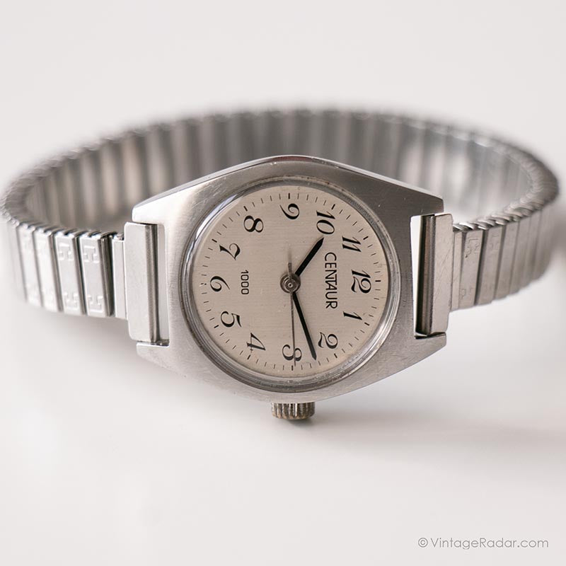 Vintage Centaur Mechanical Watch | Silver-tone Watch for Her – Vintage ...